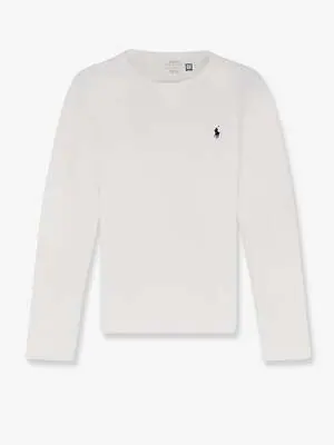 Polo Ralph Lauren Cotton Blend Sweatshirt With Iconic Embroidery - White