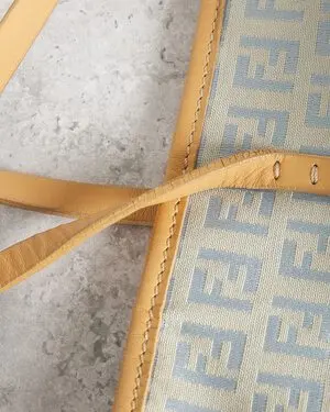 FWRD RENEW Fendi Zucchino Roll Tote Bag - Blue