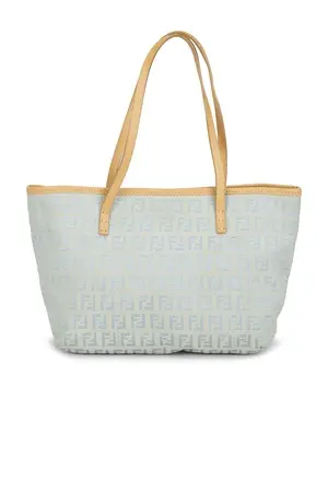 Fendi Zucchino Roll Tote Bag - Blue
