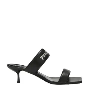 Palm Angels Logo-embossed Square-toe Sandals