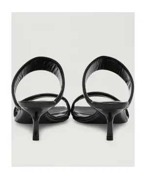 Palm Angels Logo-embossed Square-toe Sandals
