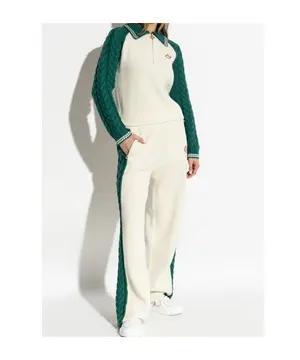 Casablanca Straight-leg Cable-knit Trousers