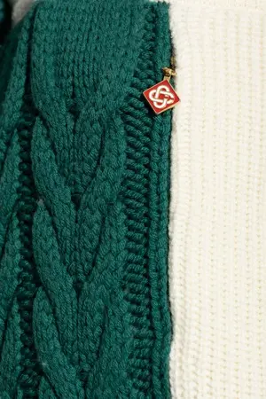 Casablanca Straight-leg Cable-knit Trousers