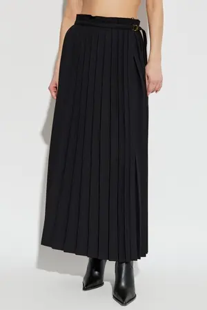 AMI Paris Twill Pleated Maxi Skirt