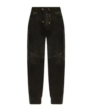 Balmain Vintage Effect Trousers - Black