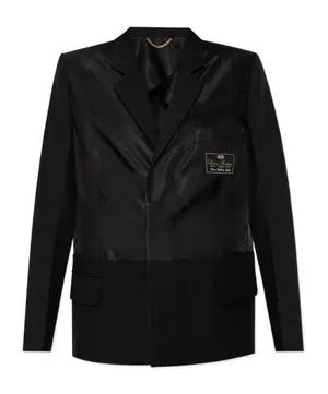 Victoria Beckham Logo-tag Blazer - Black