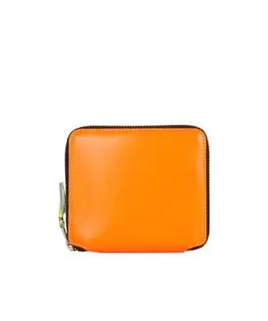 Comme Des Garçons Super Fluo Zipped Wallet - Orange