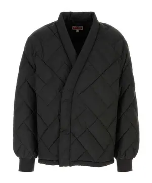 Kenzo V-neck Padded Down Jacket - Black