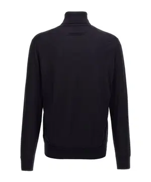 Zegna Roll Neck Knit Jumper - Black