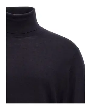 Zegna Roll Neck Knit Jumper - Black