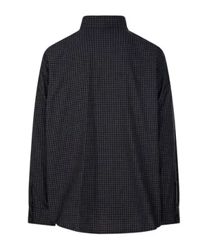 Balenciaga Checkered Oversized Long-sleeve Shirt