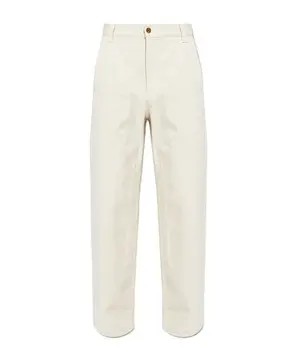 Versace Medusa Head Straight-leg Pants - White