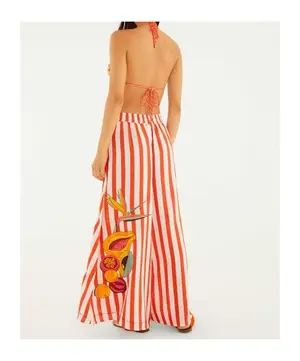 Farm Rio Striped Palazzo Pants