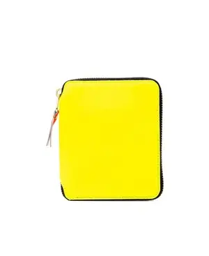 Play Comme Des Garcon Comme Des Garçons Wallet Super Fluro Zipped Wallet - Yellow