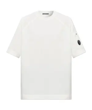C.P. COMPANY Lens Detailed Crewneck T-shirt - White