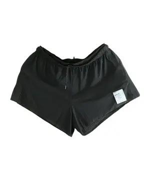 Satisfy Perforated Running Shorts - Black