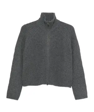 LISA YANG Zip-up Cardigan - Grey