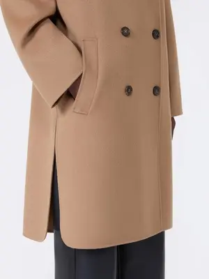 Max Mara Magnolia Double-breasted Long-sleeved Coat