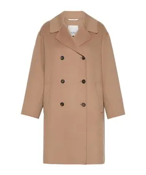 Max Mara Magnolia Double-breasted Coat - Nude