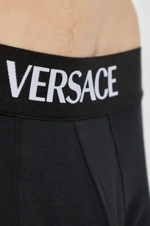 Versace Logo Waistband Trunks