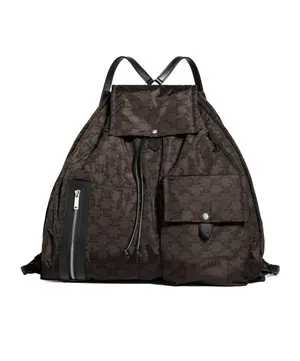 Celine Backpack Padded In Nylon And Calfskin - Black