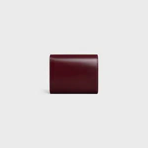 Celine Small Flap Wallet Triomphe In Shiny Calfskin