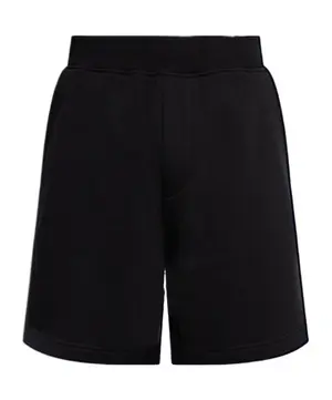 Dsquared2 Logo-rubberised Elasticated Waistband Shorts - Black