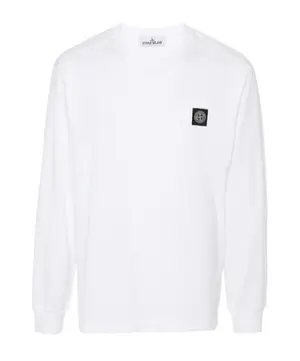 Stone Island Compass Badge Cotton T-shirt - White