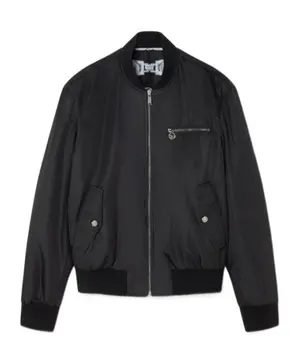 Versace Reversible Zipped Bomber Jacket - Black