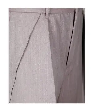 Victoria Beckham Wide Leg Turn-up Trousers