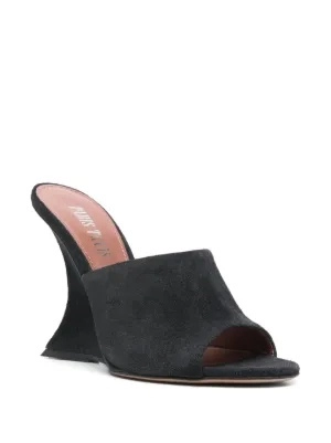Paris Texas 105mm Suede Mules