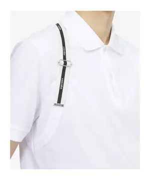 Alexander McQueen Harness-detail Polo Shirt
