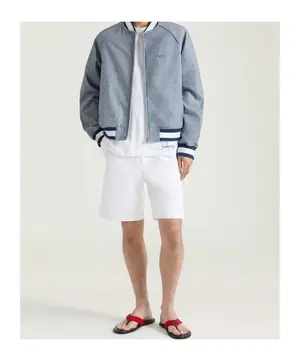Givenchy Striped Blouson In Cotton With Embroidery