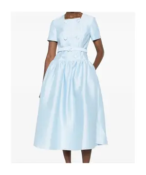 SELF-PORTRAIT Double-breasted Midi Dress