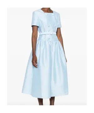 SELF-PORTRAIT Double-breasted Midi Dress