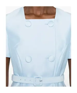 SELF-PORTRAIT Double-breasted Midi Dress