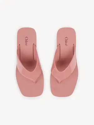 Chloé Swimming Cool Striped Wedge Sandals