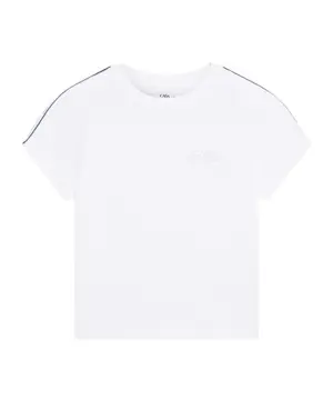 Casablanca Shoulder Tape T-shirt - White