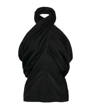 Magda Butrym Halterneck Top - Black