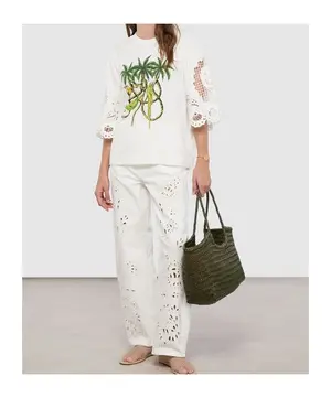 Farm Rio Broderie Anglaise Jeans