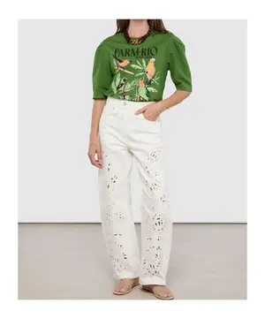 Farm Rio Broderie Anglaise Jeans