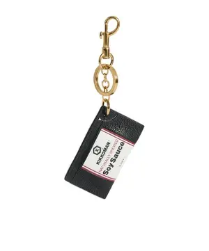 ANYA HINDMARCH Kikkoman Leather Keychain - Black