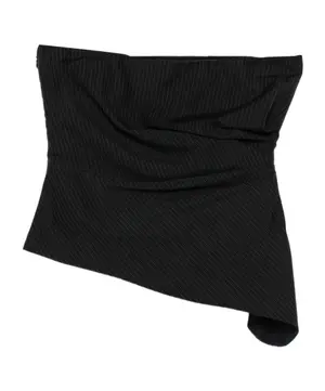 Alexander McQueen Pinstripe Asymmetric Top