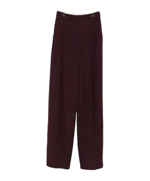 Elisabetta Franchi Pleated-front Trousers - Black