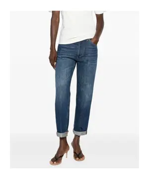 DONDUP Faded-effect Turn-up Jeans
