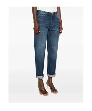 DONDUP Faded-effect Turn-up Jeans