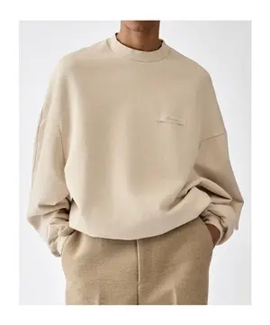 Jacquemus Crewneck Long Sleeve Sweatshirt - Light Beige