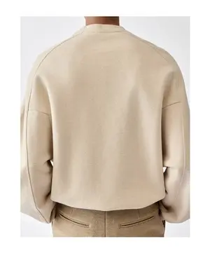 Jacquemus Crewneck Long Sleeve Sweatshirt - Light Beige