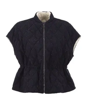 Fabiana Filippi Zippered Vest - Black