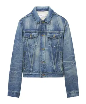 Alexander McQueen Faded-effect Denim Jacket - Washed Blue